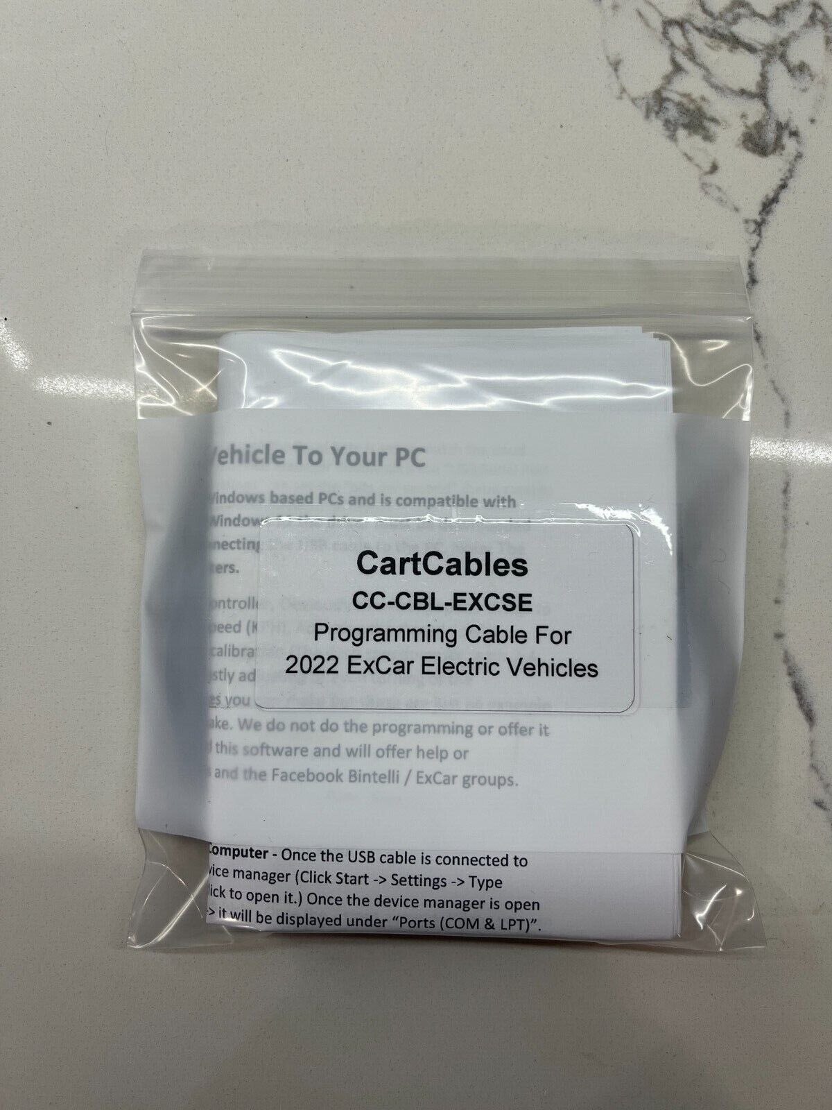 Programming Cable For 2022-2026 ExCar / Bintelli Golf Cart – CartCables