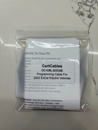 Programming Cable For 2022-2026 ExCar / Bintelli Golf Cart – CartCables